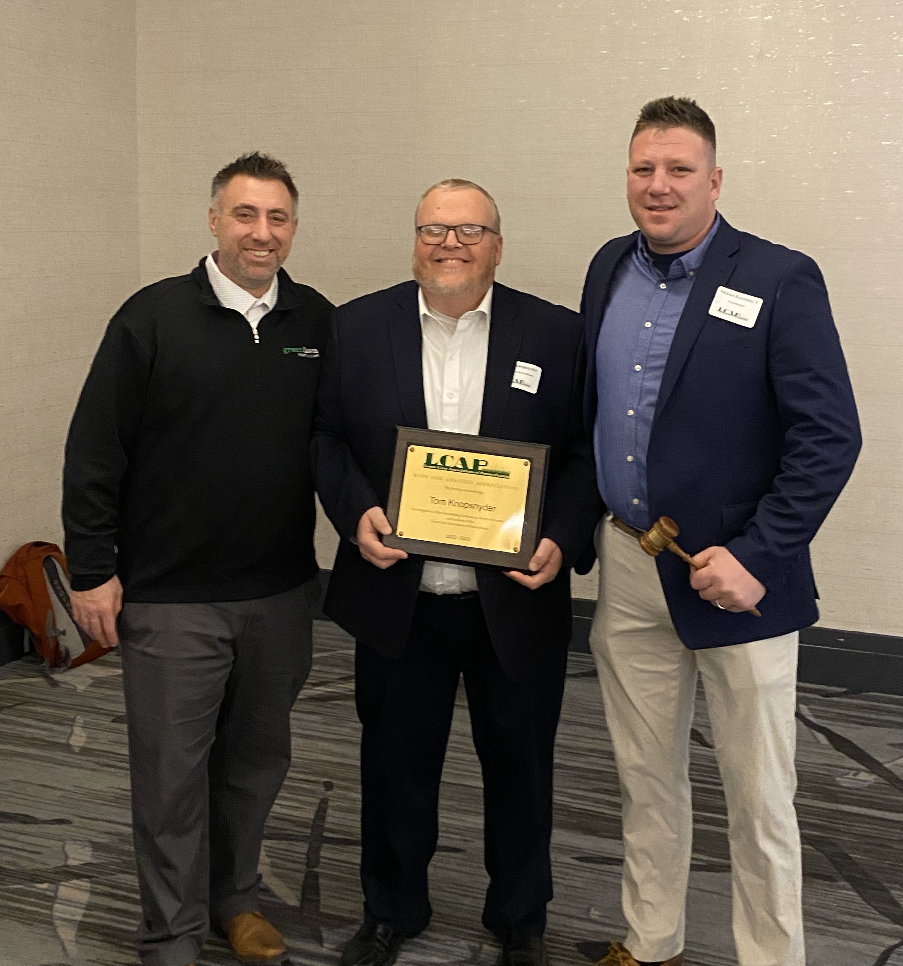 Tom Knopsnyder Completes Two-Year Term as LCAP President